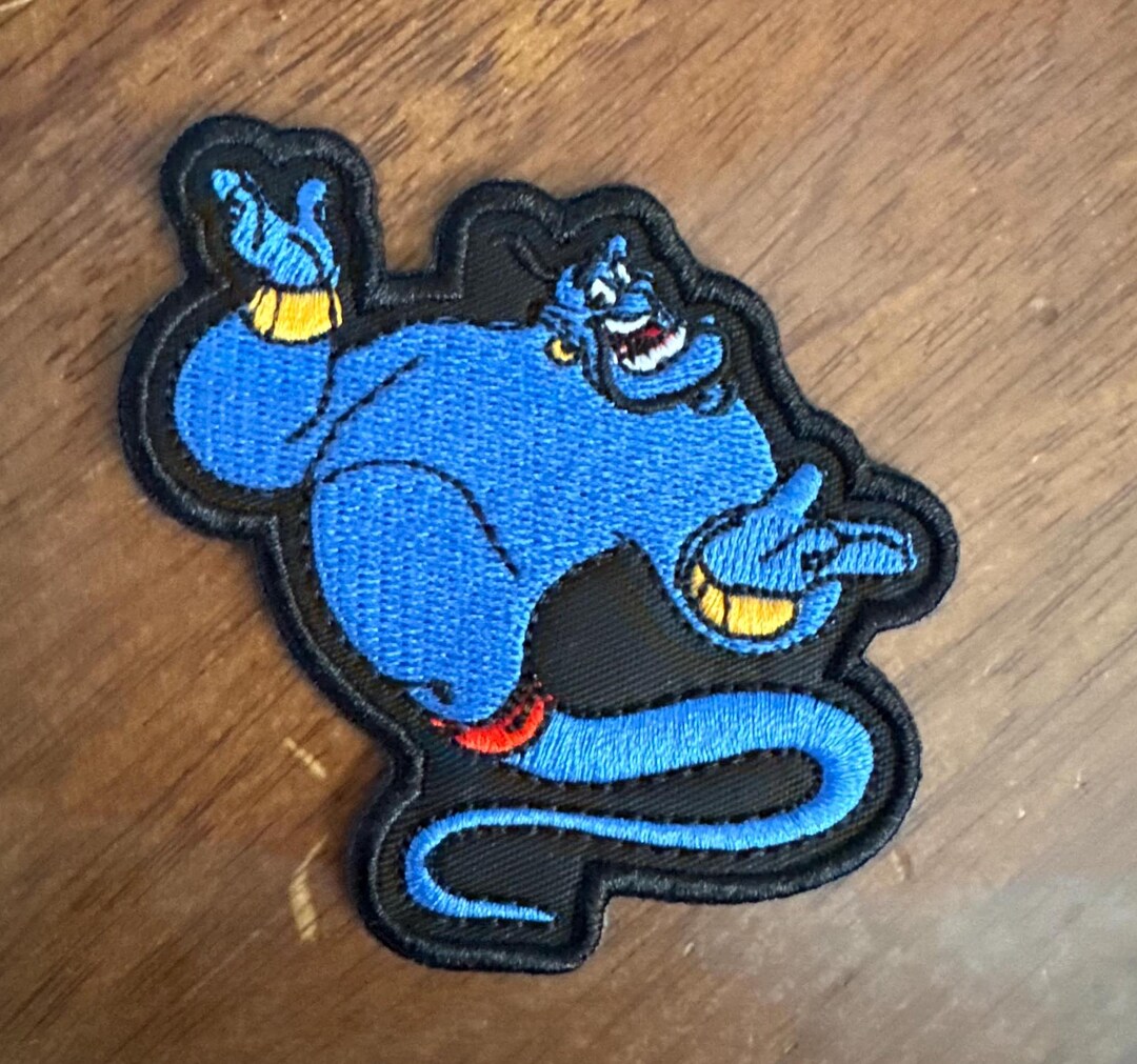 Genie From Aladdin Disney Inspired Embroidered Iron on Disney Patch - Etsy