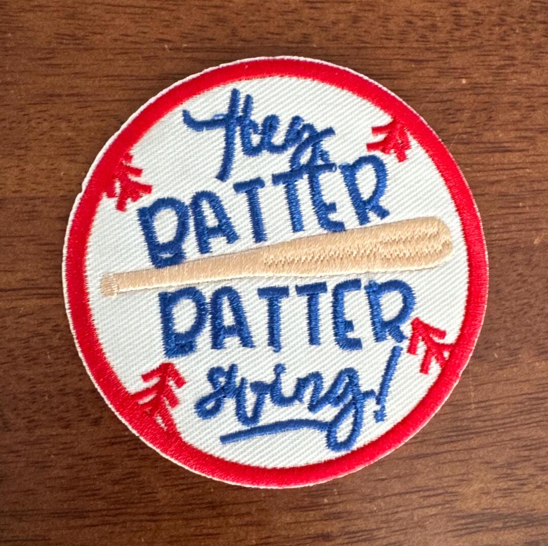 Baseball Inspired Embroidered Iron on Patch - Etsy
