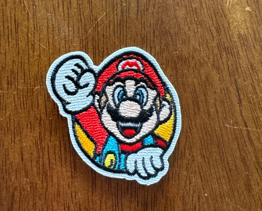 Mario Kart Inspired Embroidered Iron on Patch - Etsy