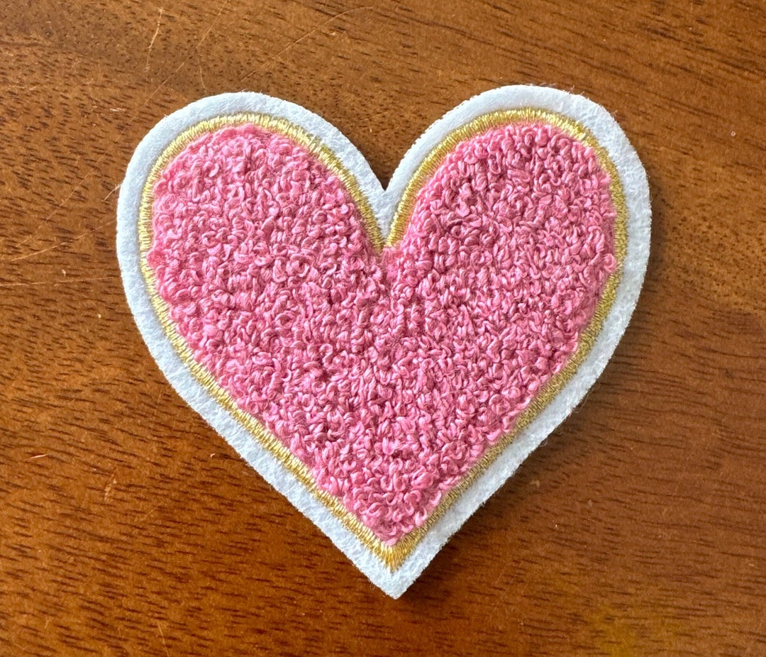 Heart Embroidered Iron on Patch - Etsy