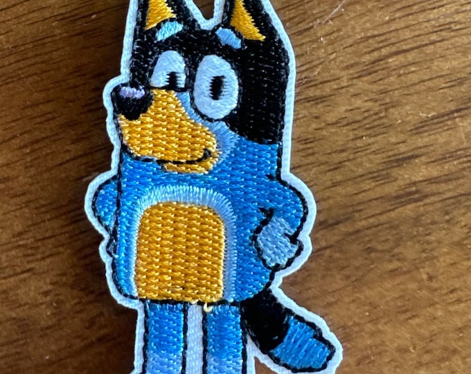 Bluey Inspired Bandit Dad Disney Embroidered Iron on Patch - Etsy