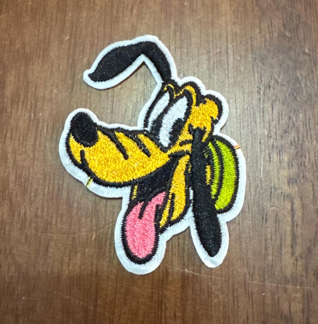 Disneys Pluto Disney Inspired Embroidered Iron on Disney Patch - Etsy