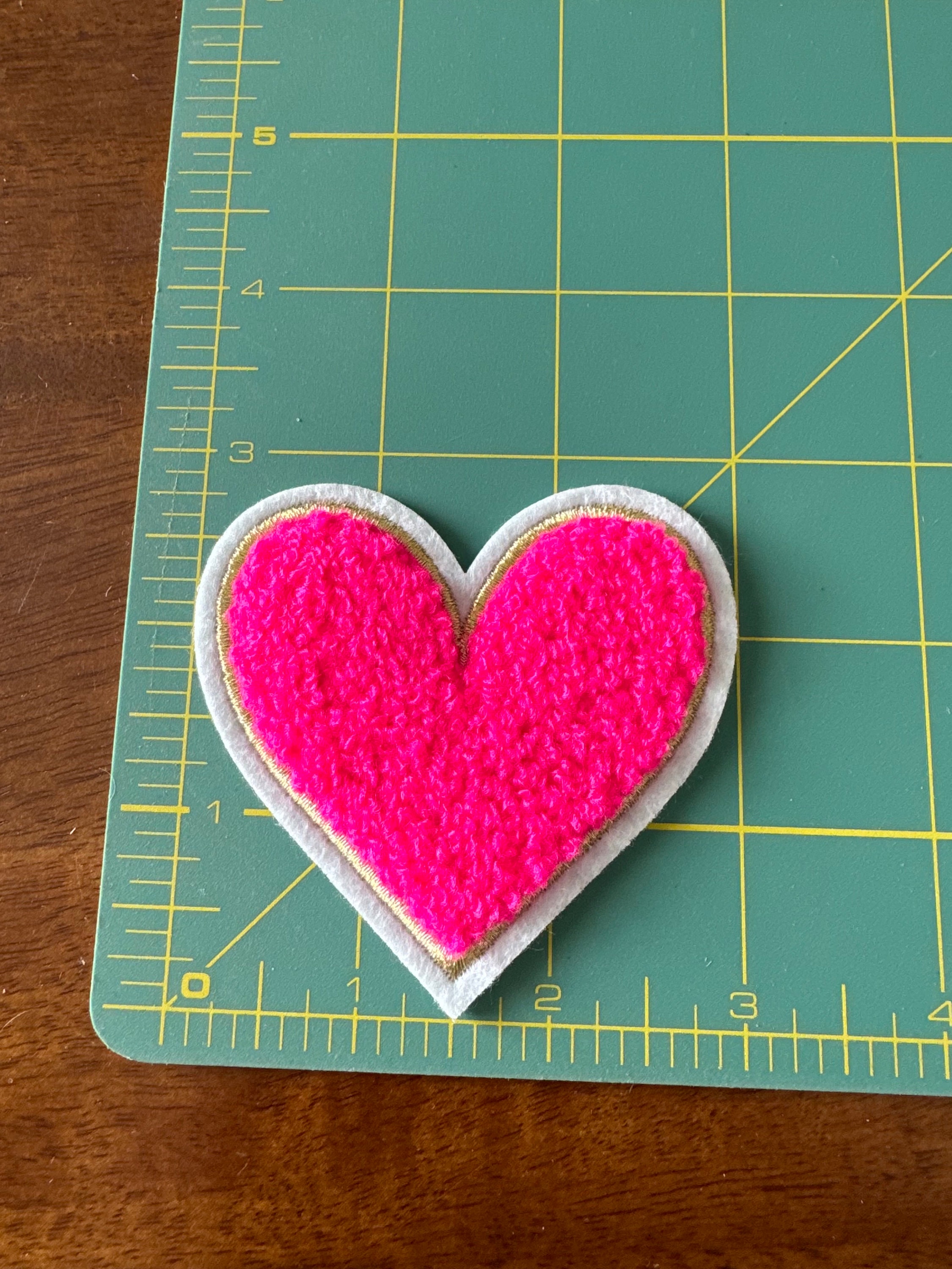 Heart Embroidered Iron on Patch - Etsy