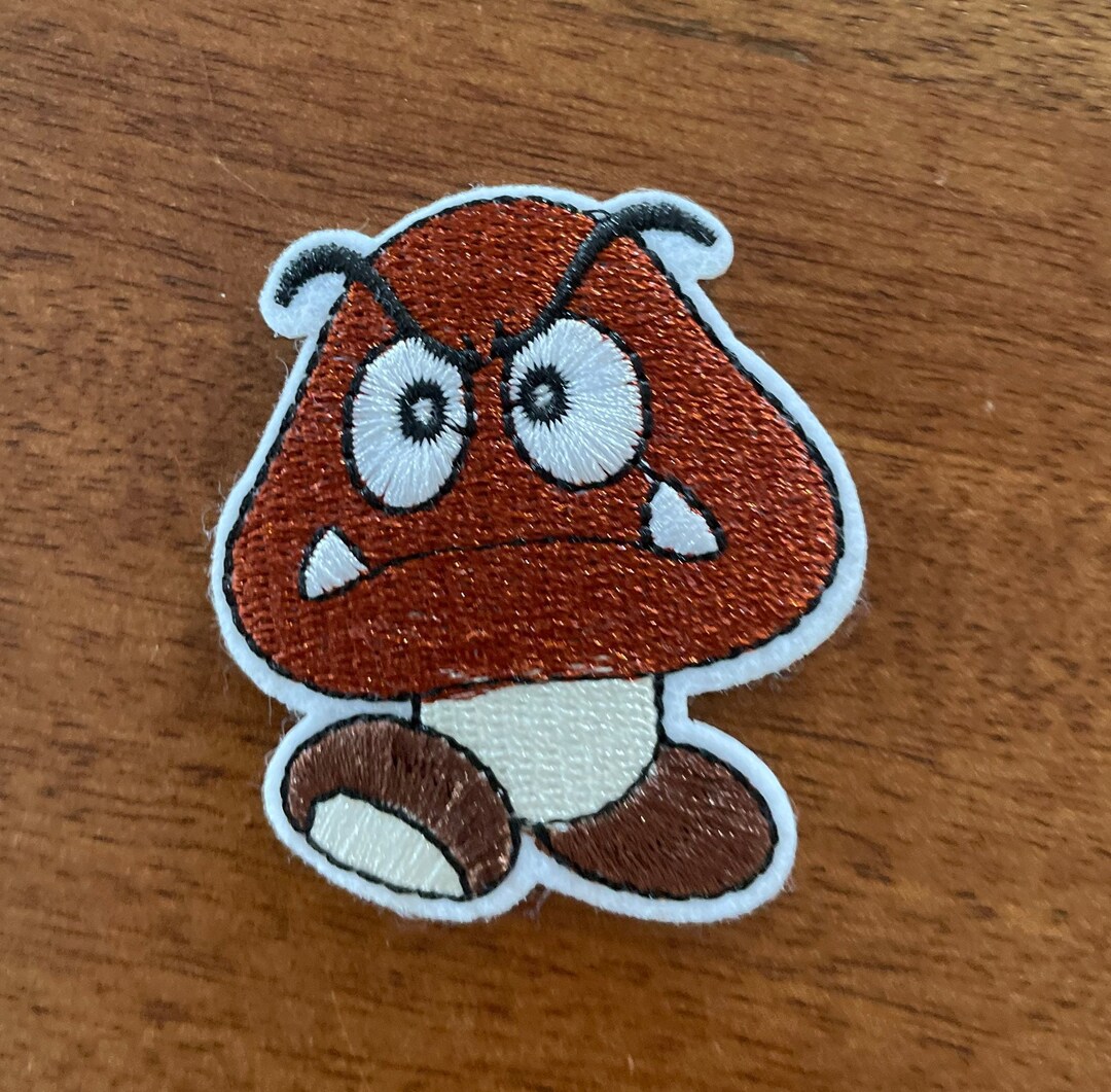 Goomba Mario Kart Inspired Embroidered Iron on Patch - Etsy