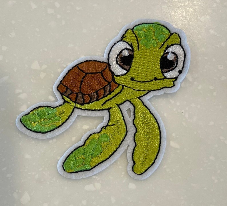Pixar Finding Nemo Squirt Disney Inspired Embroidered Iron on Disney ...