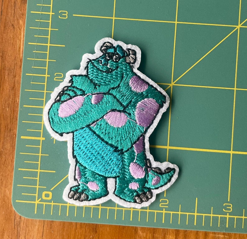 Pixar Sully Monsters Inc Disney Inspired Embroidered Iron on - Etsy
