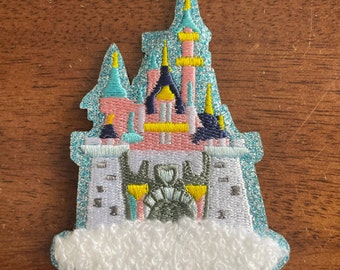Castle Iron on Patch Large Embroidered Castle - Etsy