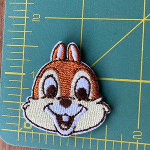 Disneys Chip Inspired Embroidered Iron on Disney Patch - Etsy