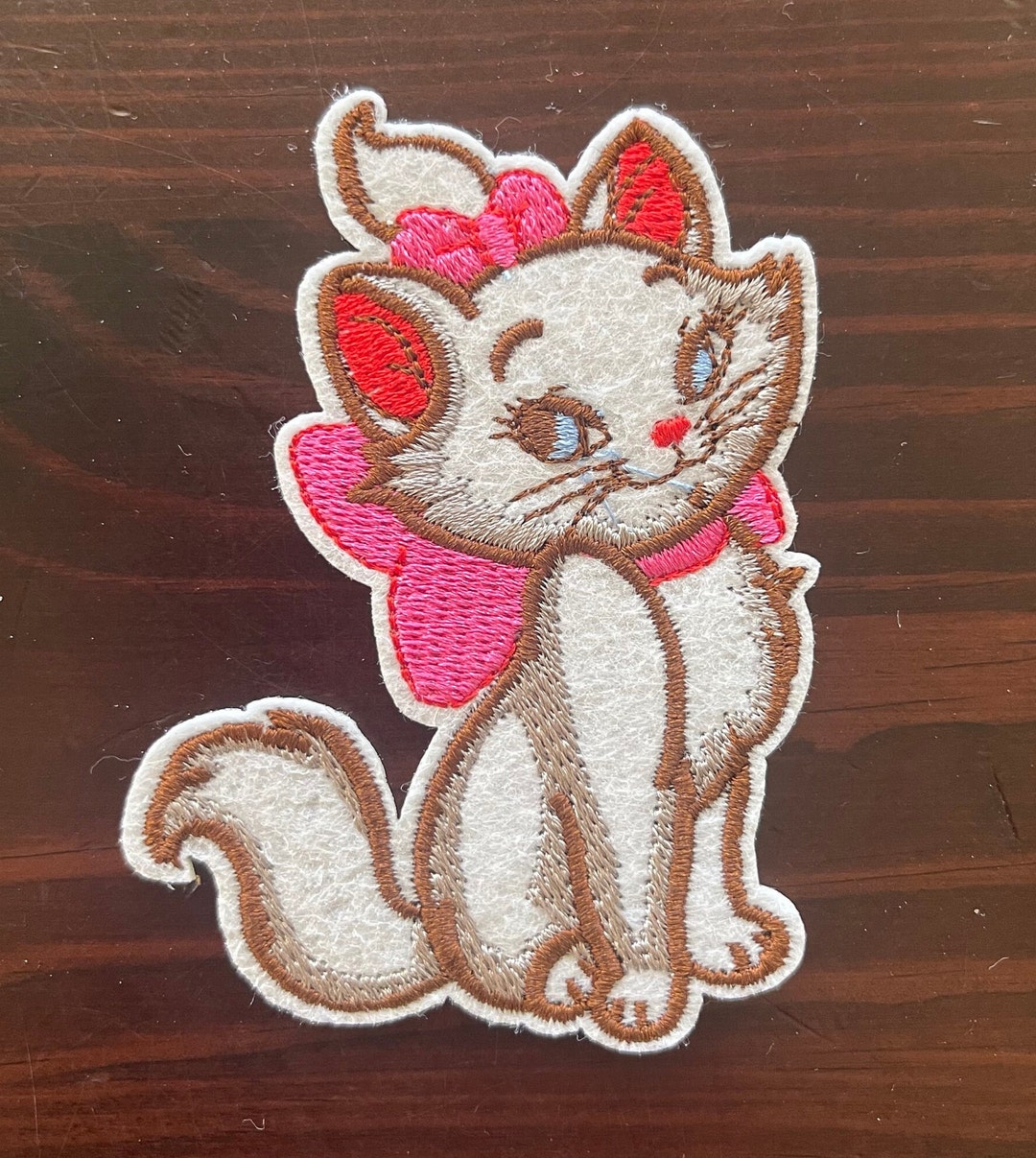 Disney Marie From Aristocats Inspired Embroidered Iron on Disney Patch ...
