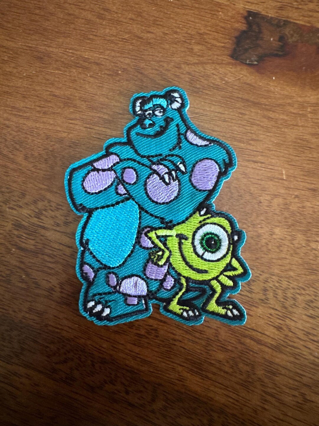 Pixar Mike and Sully Wazowski Monsters Inc Disney Inspired Embroidered ...