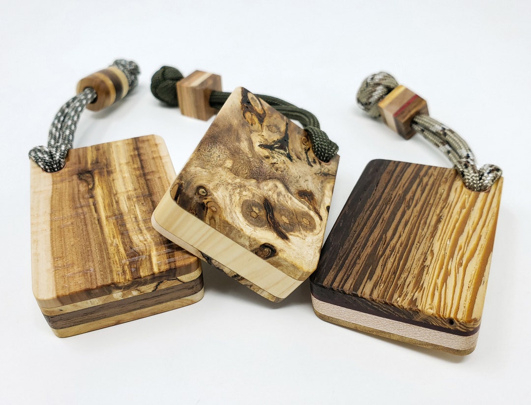 Wood EDC Worry Stone With Paracord and Bead / Everyday Carry Soapbar - Etsy