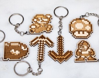 Super Mario Bros Keychain - Etsy