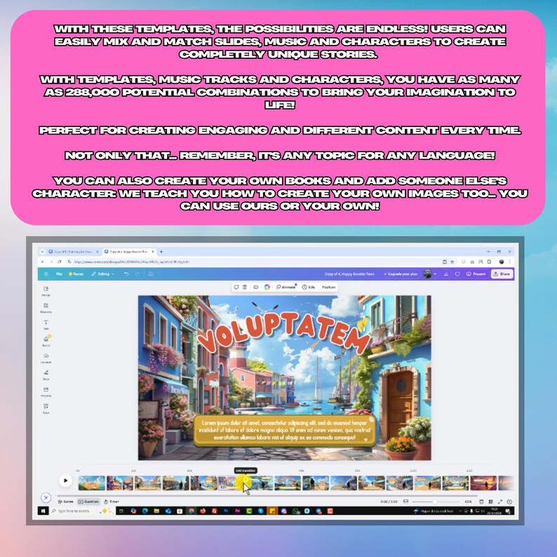 3D Kids Story Creator Bundle: Canva Video Templates, Commercial Use - Etsy