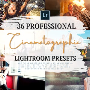 Cinematographic Preset, Cinematic Filter Film, Stills Template, Cinema ...