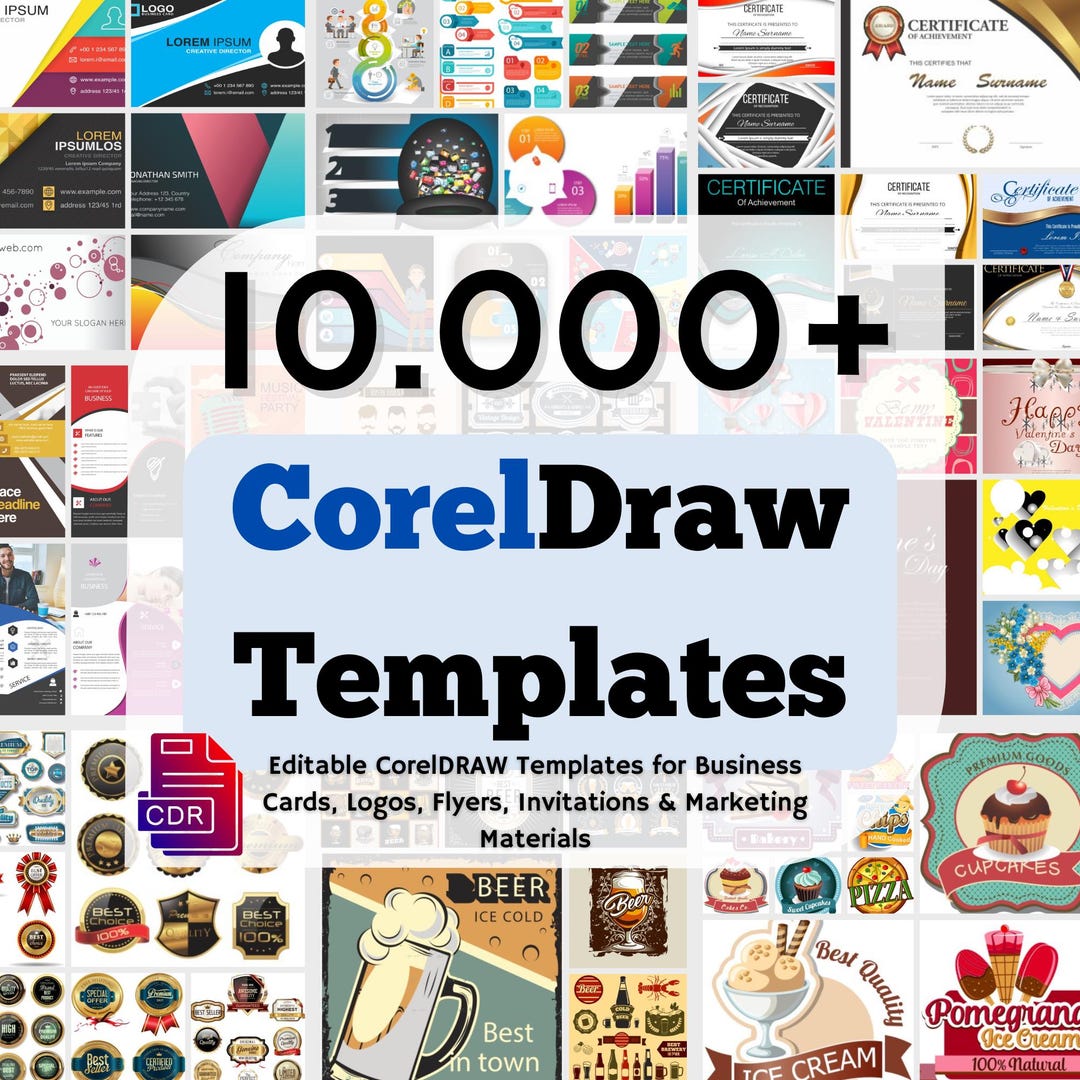 10,000+ Editable Coreldraw Templates for Business Cards, Logos, Flyers ...