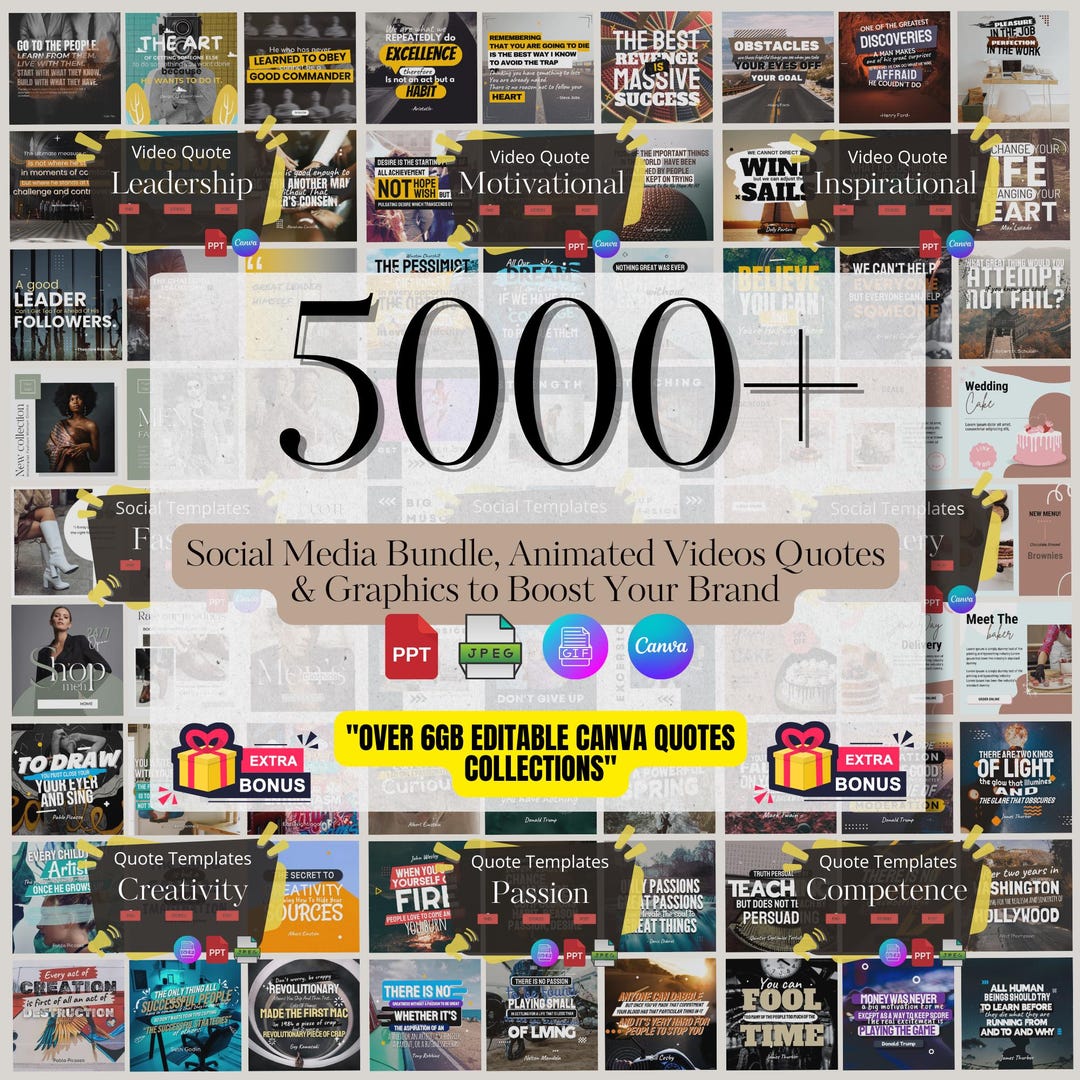Social Media Bundle, 5,150+ Animated Videos, Quotes & Graphics to Boost ...
