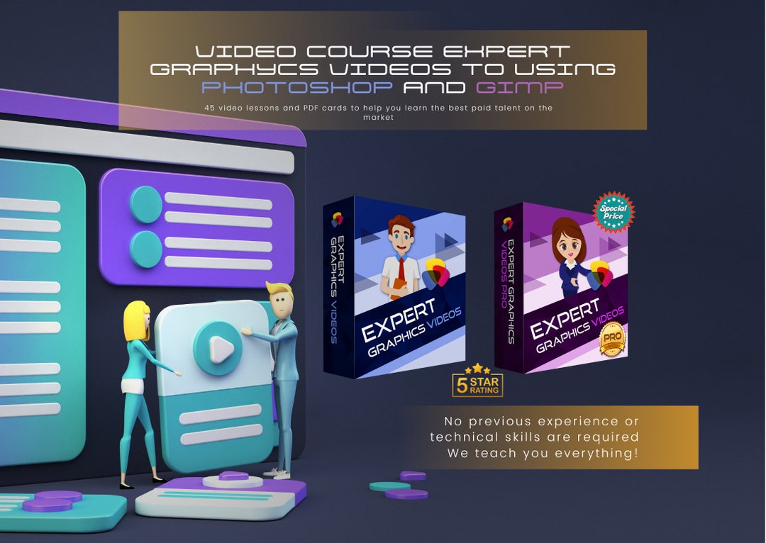 Photoshop & GIMP Course: Expert Graphic Design Videos (digital Download ...