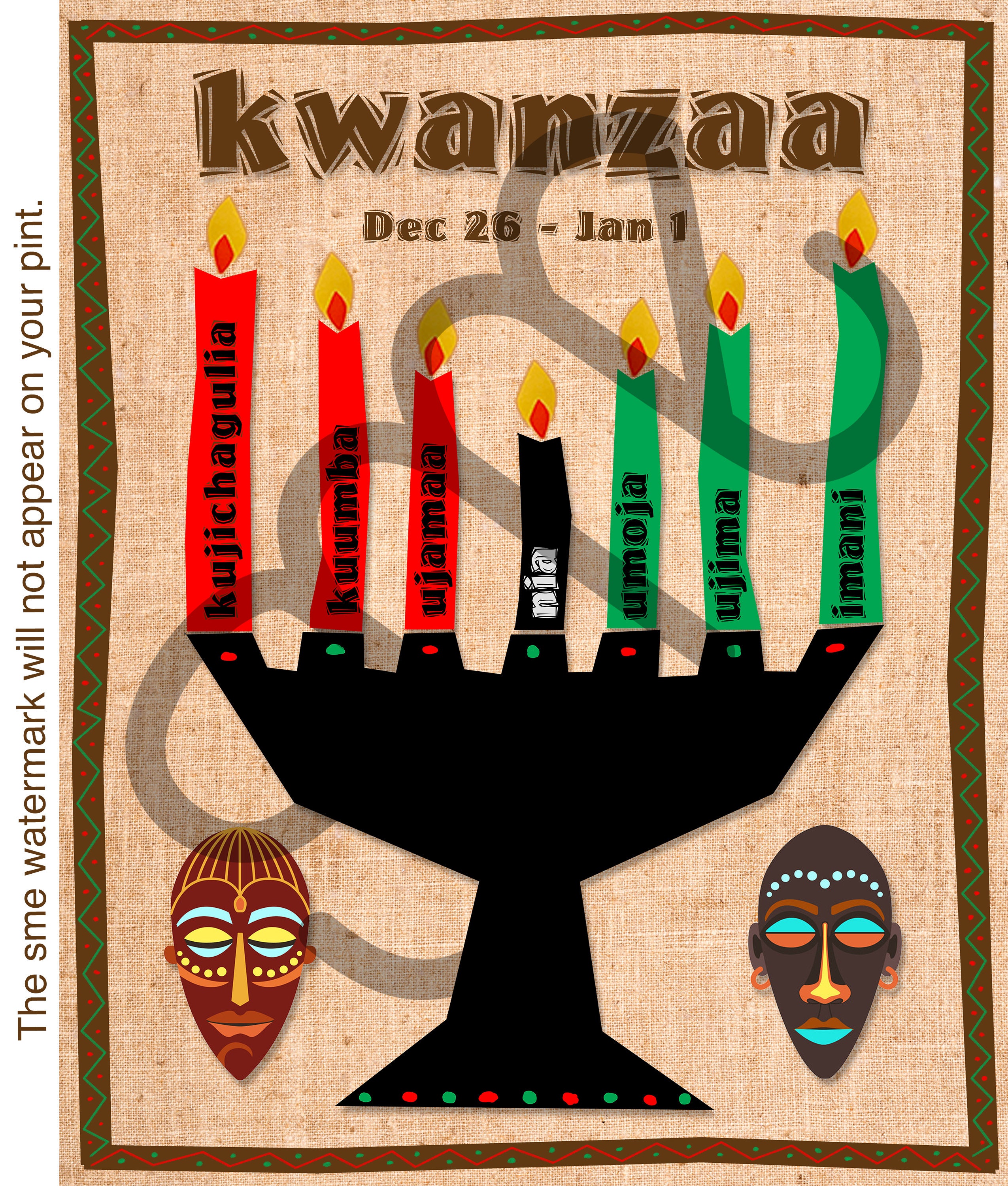 Kwanzaa Poster 8x10 Printable - Etsy