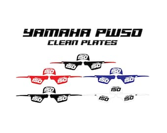 YAMAHA PW50 Graphics Full Kit 1985 - 2021 Blue Black Mini# Plates ...