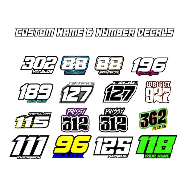 Motocross Decals - Etsy
