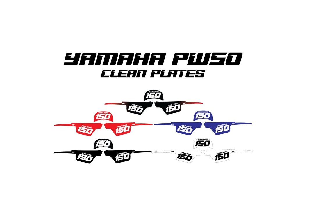 Yamaha PW50 Number Plates, PW50 Plates, Yamaha 50 Number Plates, PW50 ...