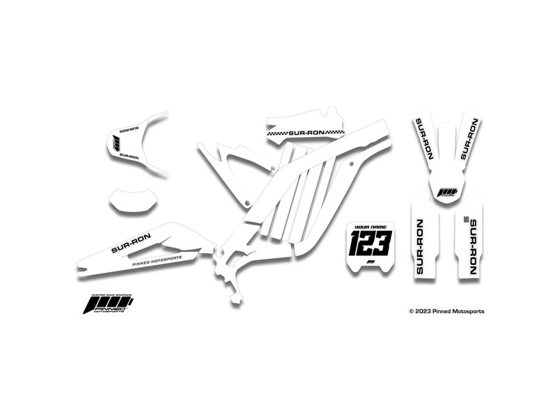White Sur-ron Light Bee Graphics Kit | Fast Shipping - Etsy