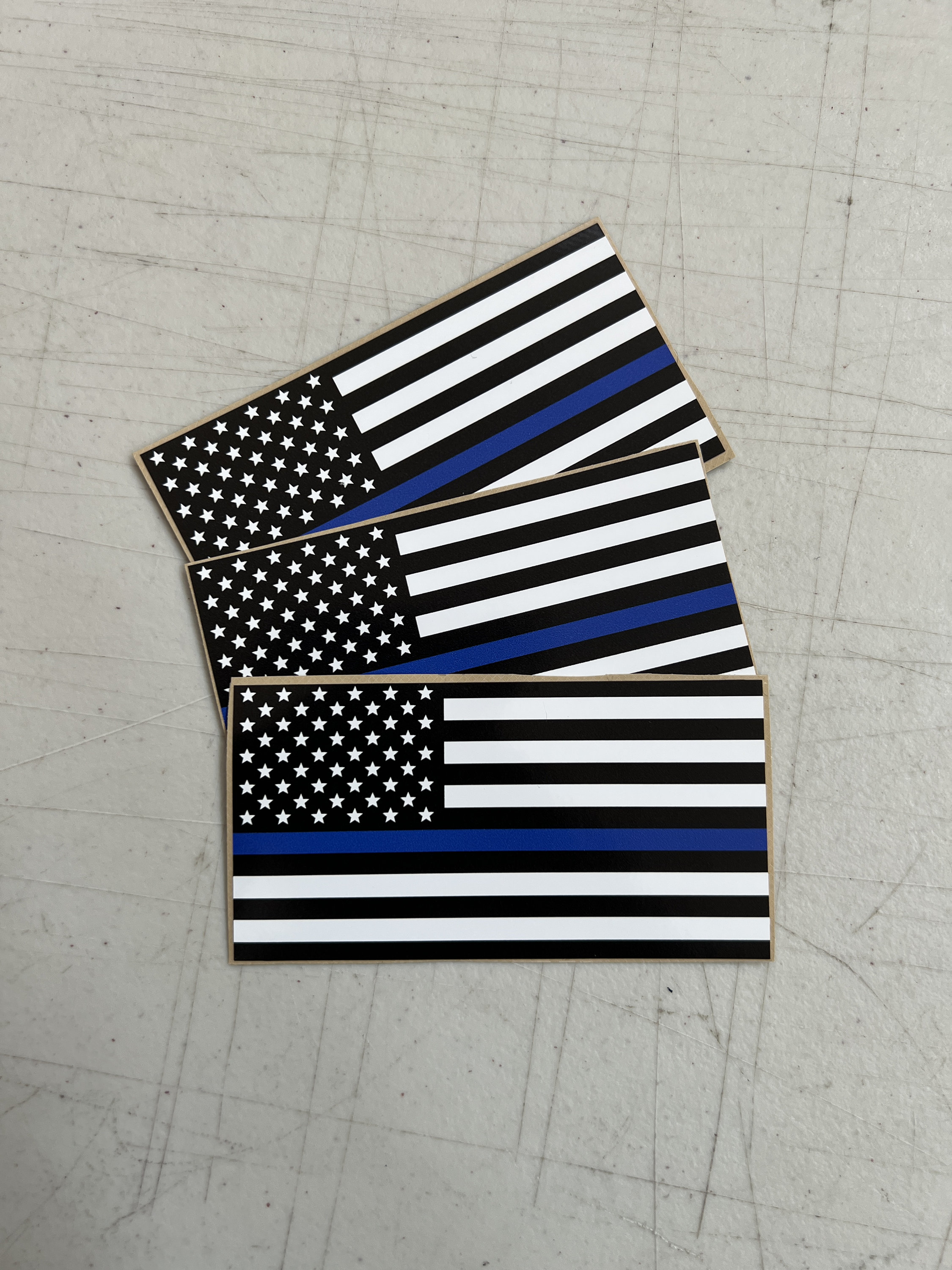 Thin Blue Line Flag Decals Waterproof Stickers American Flag - Etsy