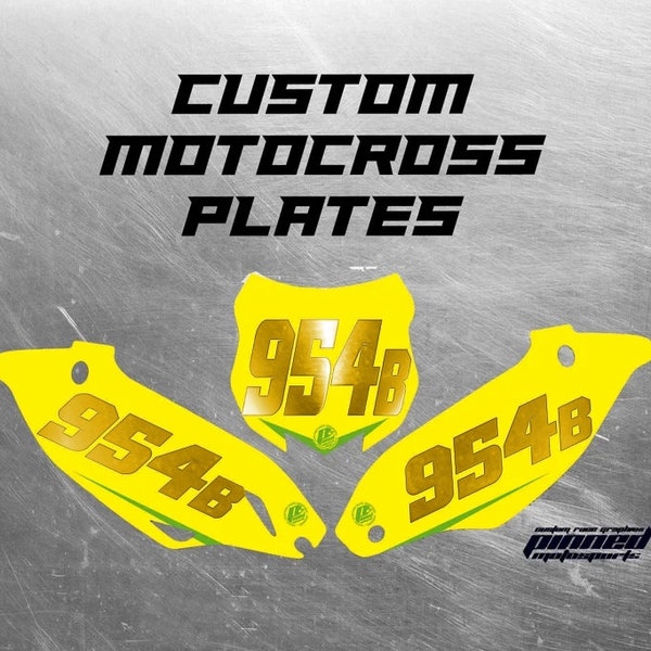 Dirt Bike Plate Svg - Etsy