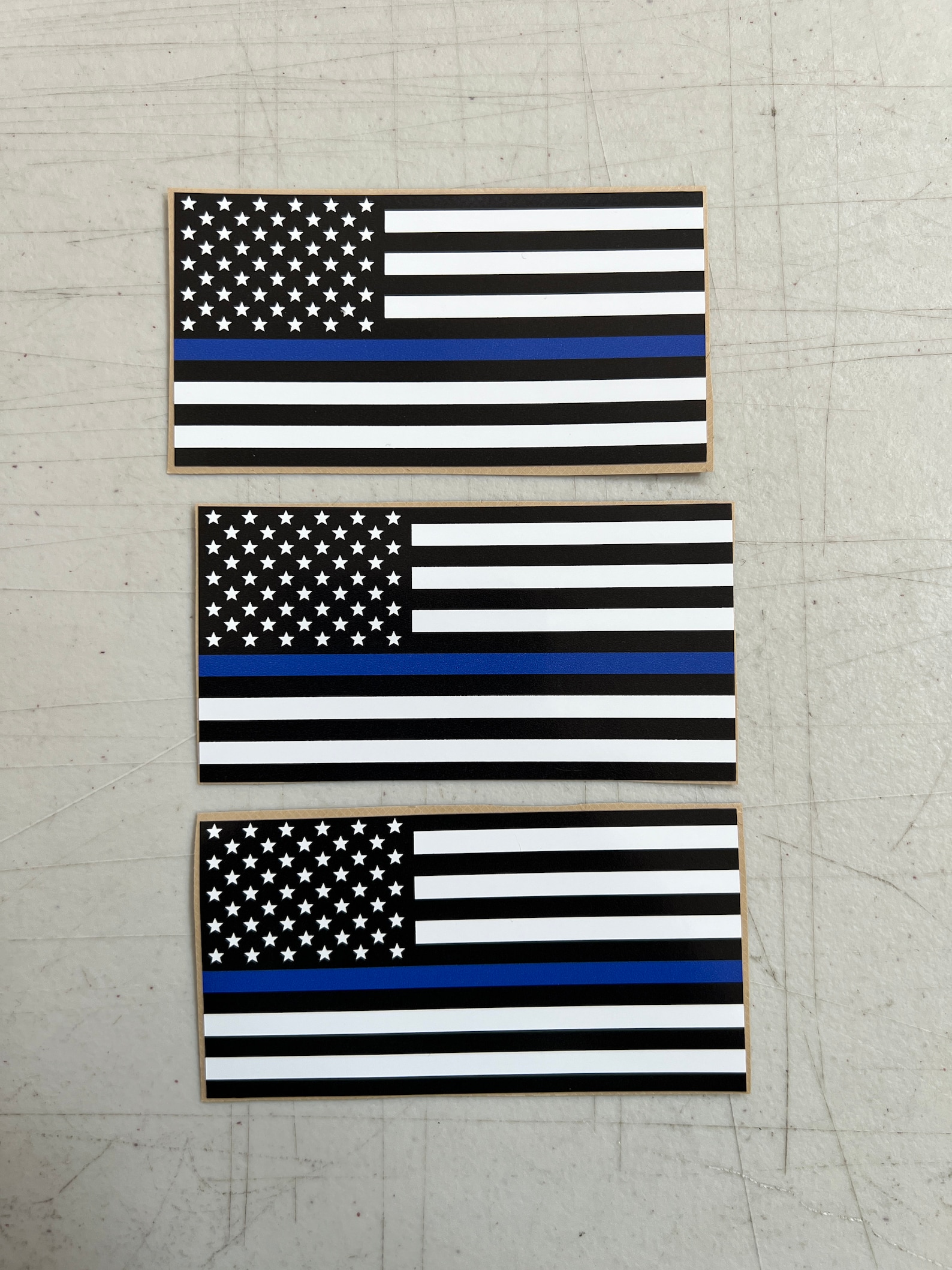 Thin Blue Line Flag Decals Waterproof Stickers American Flag - Etsy