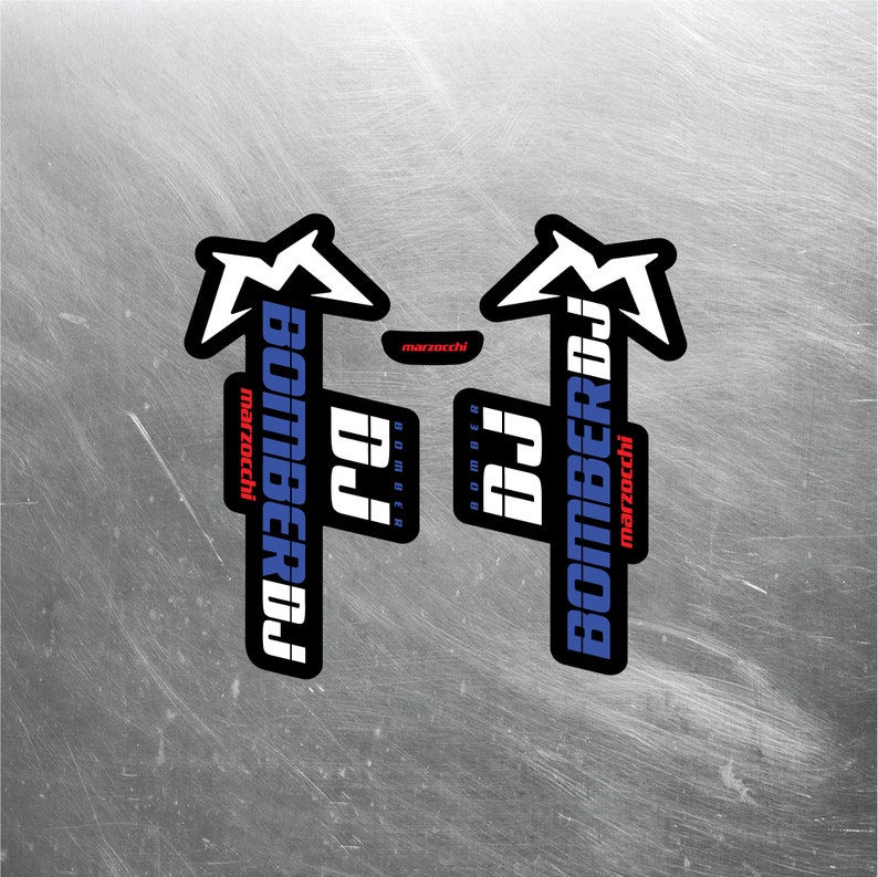 2021 MARZOCCHI BOMBER DJ Fork Decals / Mountain Bike Fork - Etsy