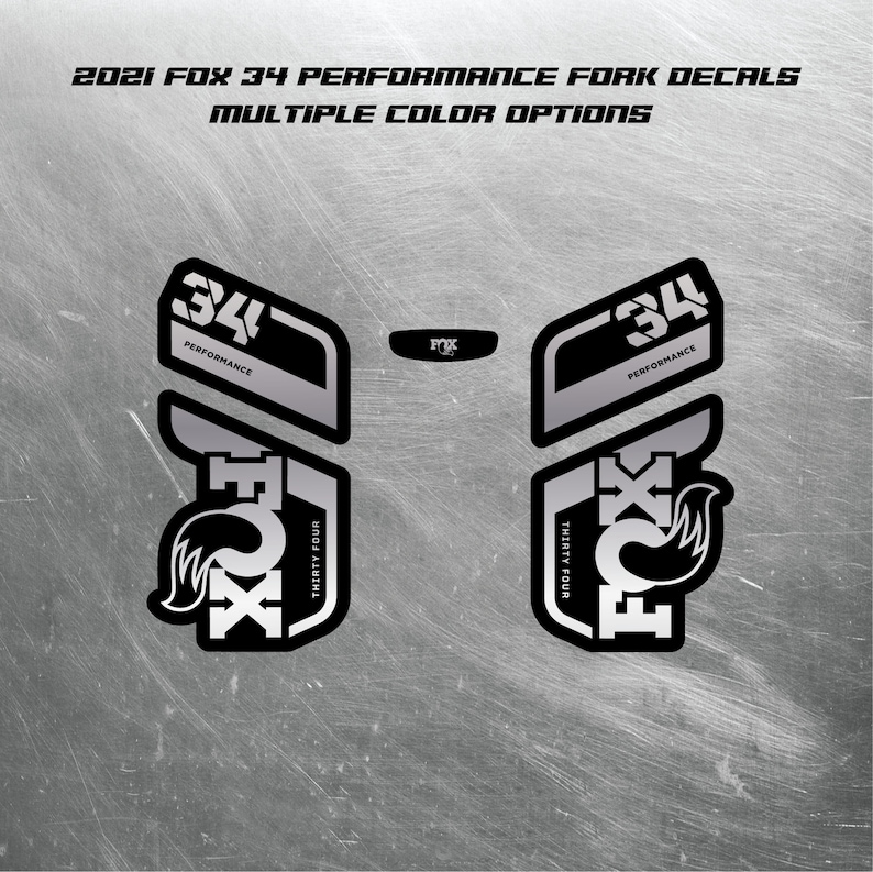 2021 FOX 34 PERFORMANCE Fork Decals / Mountain Bike Fork - Etsy