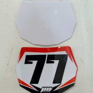 Solid Balance Bike Front Plate Decals, Balance Bike Name Number Plate ...