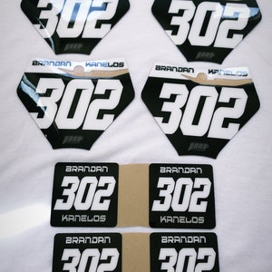 Personalized Number Plate Decals, Custom Name Number Plate Decal ...