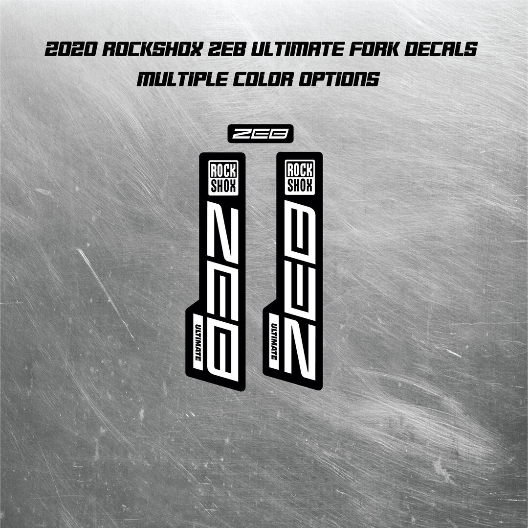 2020 ROCKSHOX ZEB ULTIMATE Fork Decals / Mountain Bike Fork Decals ...