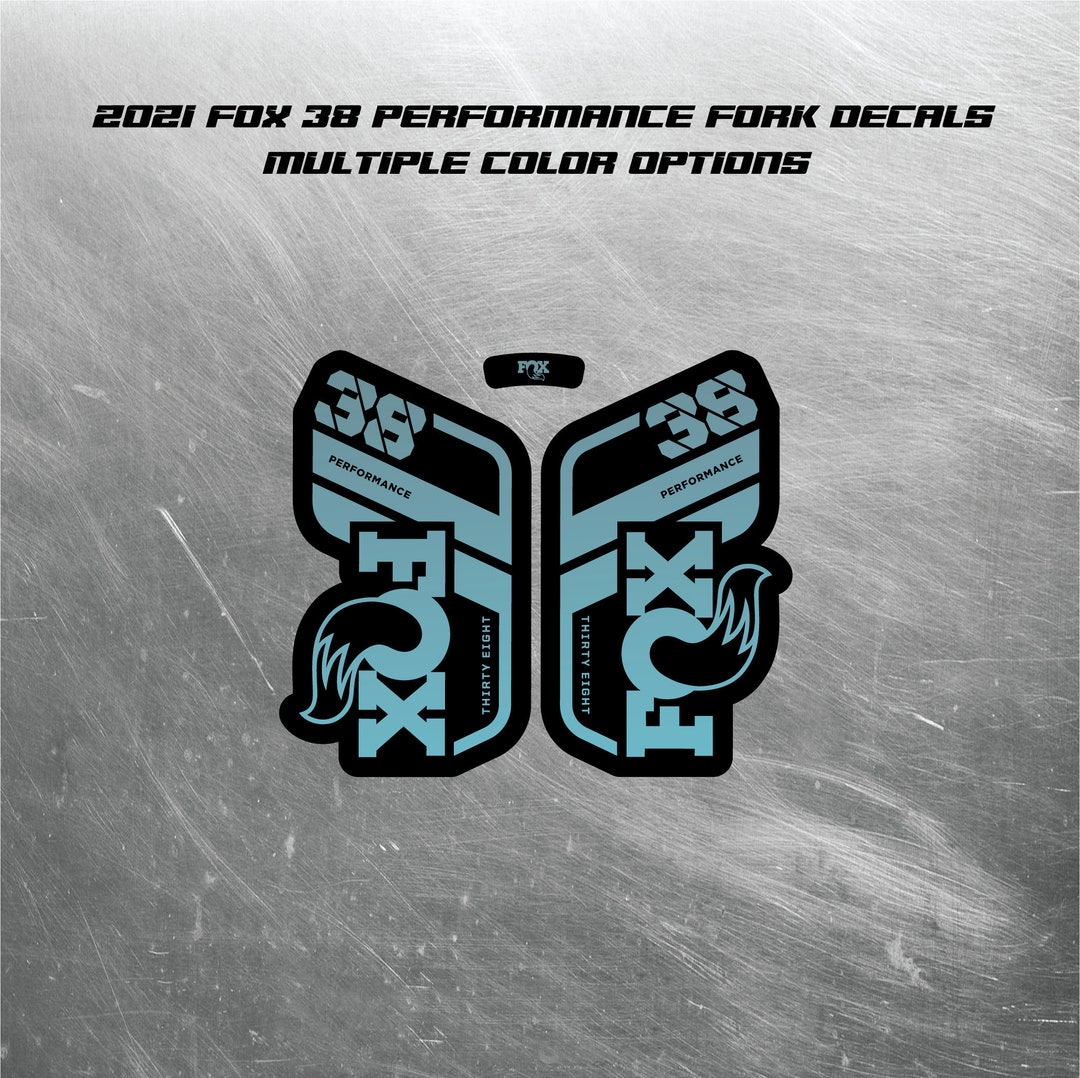 2021 FOX 38 PERFORMANCE Fork Decals: Mountain Bike, Multiple Colors ...