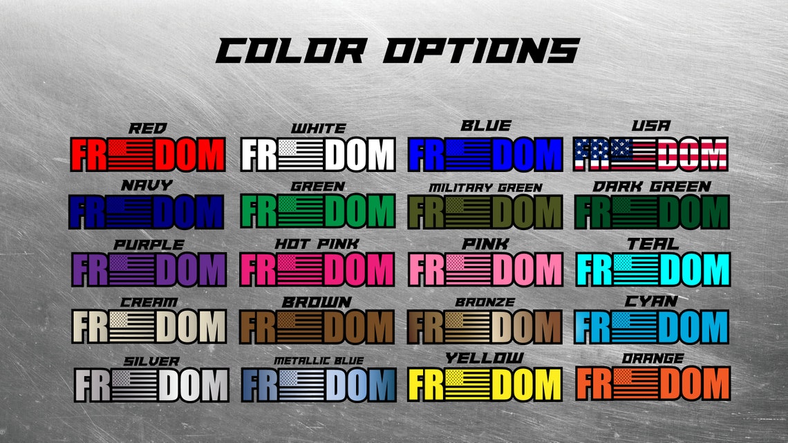 Freedom Decals USA Stickers Flag Decal Freedom Waterproof - Etsy