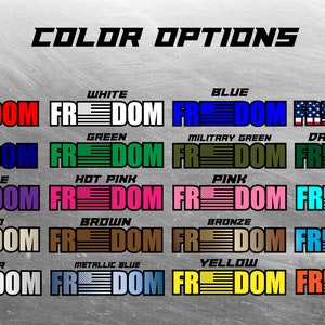 Freedom Decals, USA Stickers, Flag Decal, Freedom Waterproof Stickers ...