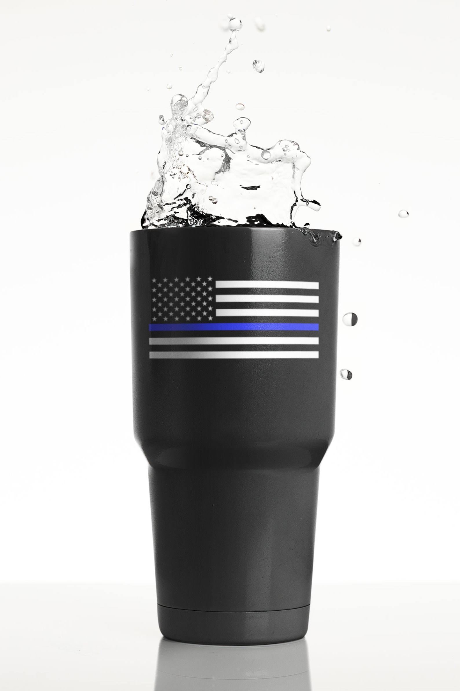 Thin Blue Line Flag Decals Waterproof Stickers American Flag - Etsy