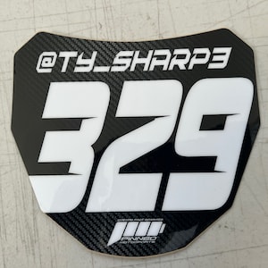 ODI Downhill Front Plate Decals, Custom Name Number Plate Decals, ODI ...