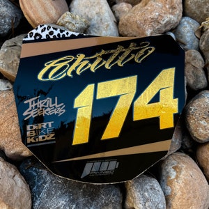 Metallic Number ODI Downhill Decals | Sur-ron Front Plate Decals | Any ...