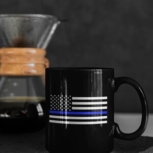 Thin Blue Line Flag Decals: Waterproof American Flag Stickers - Etsy