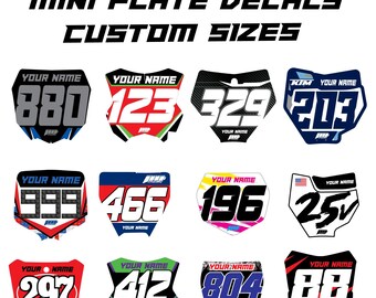 KTM Styled Mini Number Plate Decals QTY10 - Etsy