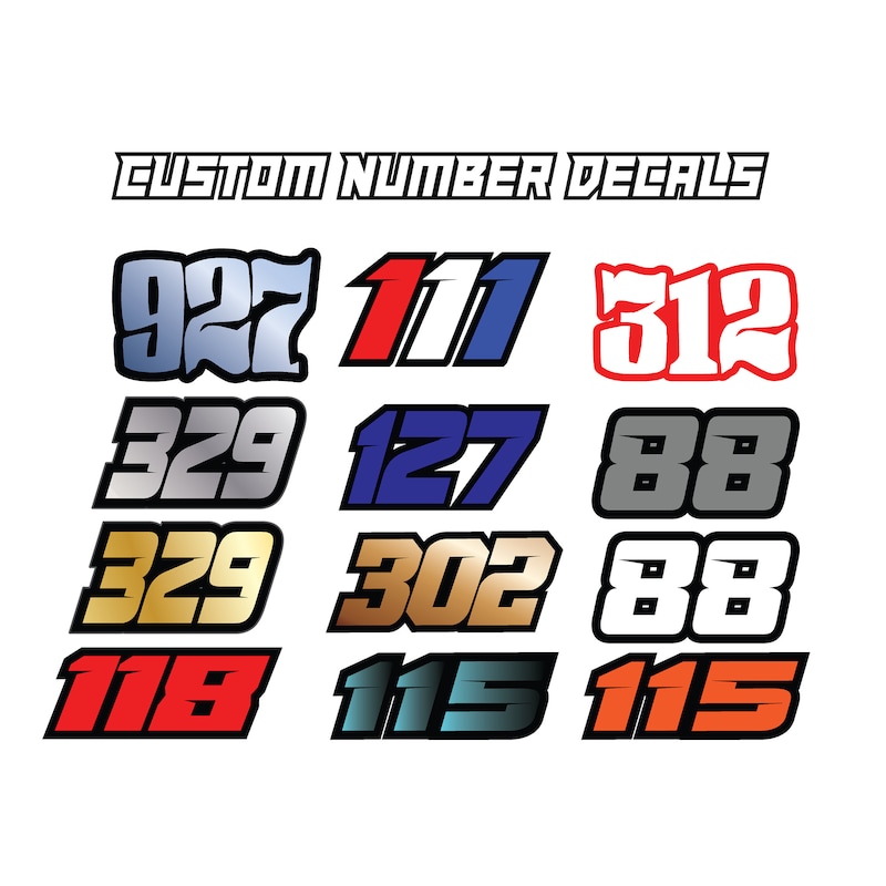 Number Tags - Etsy