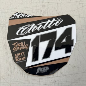 Sur-ron / E-bike Front Plate Graphics, Number Plate Decals, ODI MTB ...