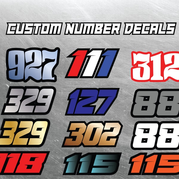 Trailer Number Stickers - Etsy