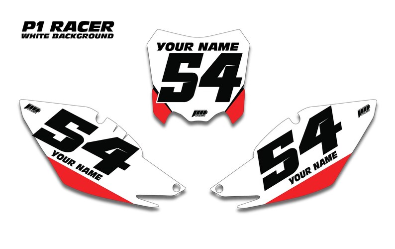 Custom Dirt Bike Number Plates: Motocross Graphics - Etsy