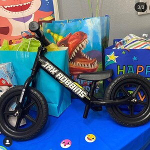 12" Hex Racer Bike Decals, Personalized Decals, 12" Balance Bike ...