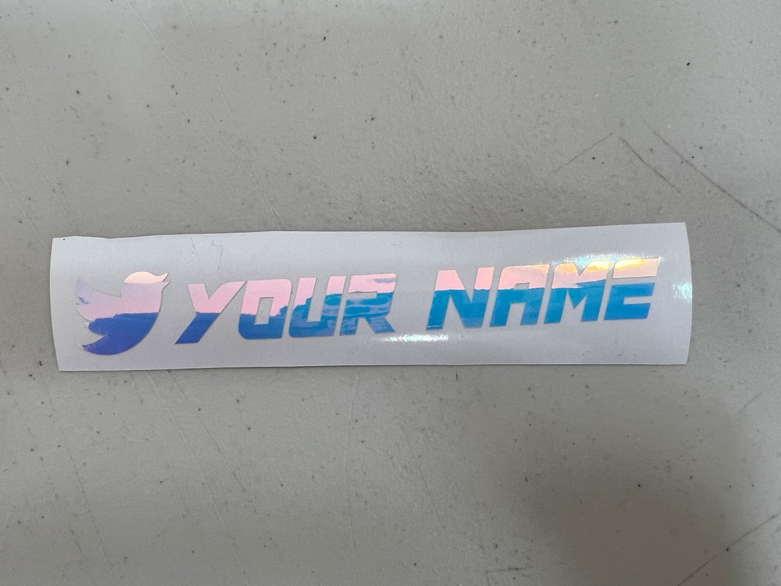 Personalized Social Media Decal Stickers 8 - Etsy