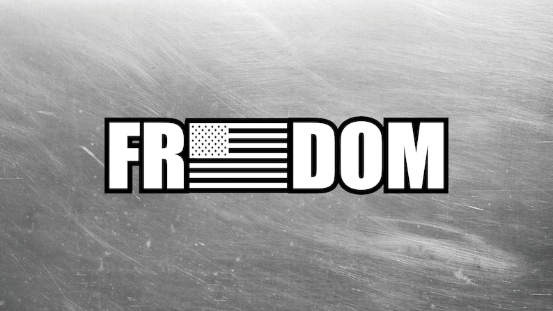 Freedom Decals USA Stickers Flag Decal Freedom Waterproof - Etsy