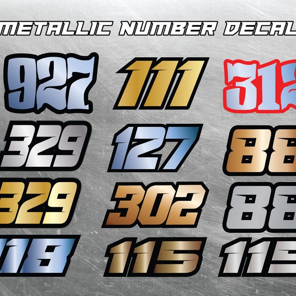 Race Number Decals - Etsy UK